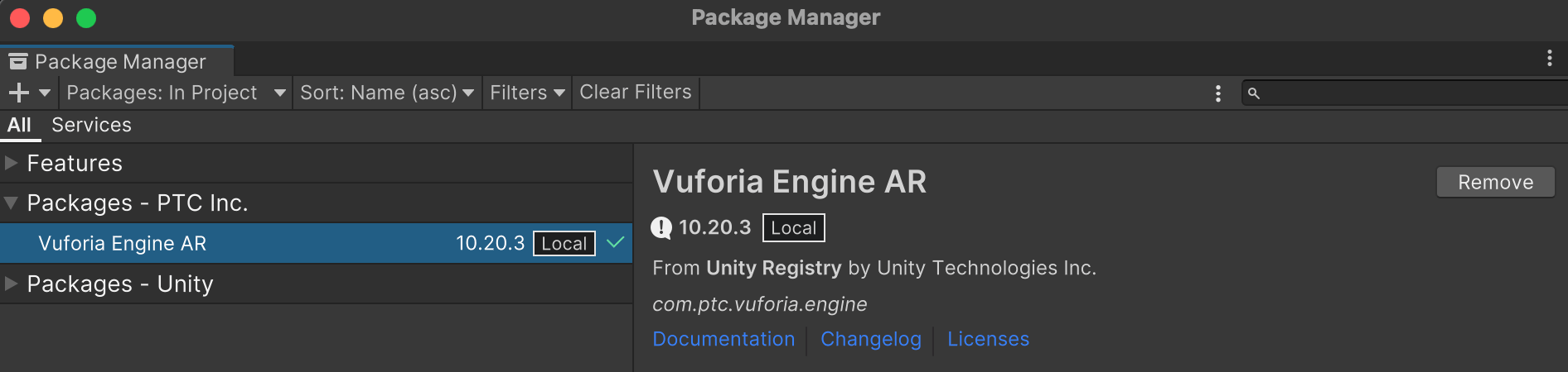 Vuforia Package for Unity - Vuforia Engine Library Vuforia Package for Unity - Vuforia Engine Library